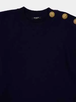 Balmain Knit Jumper - Blue