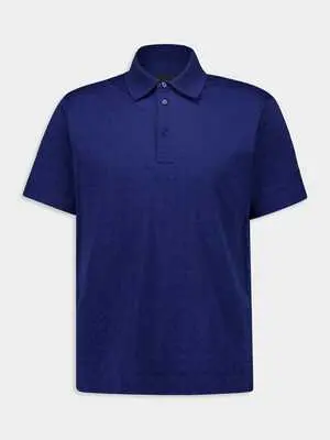Givenchy Saphir 4g-jacquard Polo Shirt - Blue