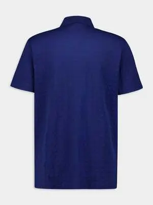 Givenchy Saphir 4g-jacquard Polo Shirt - Blue