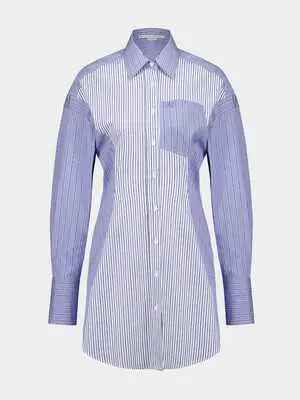 Stella McCartney Light Mixed Stripe Mini Dress - Blue
