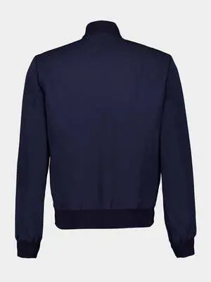 Boglioli Lyocell Bomber Jacket - Blue