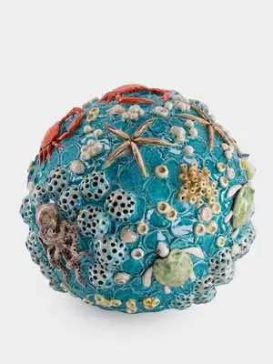 CERAMICA ND DOLFI Decorative Sea Life Ceramic Sphere