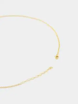 Begum Khan Navy Nazar Mini Necklace - Blue