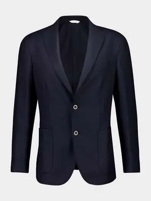 Boglioli Virgin Wool Two-button Blazer - Blue