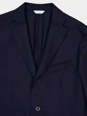 Boglioli Virgin Wool Two-button Blazer - Blue