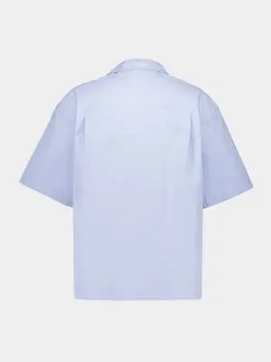 Gucci Light Cotton Poplin Shirt With Embroidery