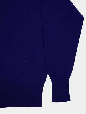 TOM FORD Bright Navy Long Sleeve Cashmere Polo - Blue
