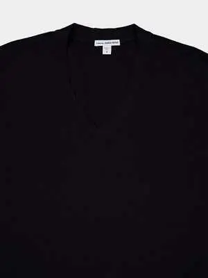 JAMES PERSE Classic V-neck T-shirt - Black