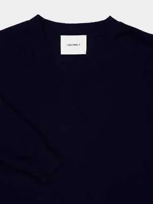 LISA YANG Kenny Cashmere V-neck Sweater - Blue
