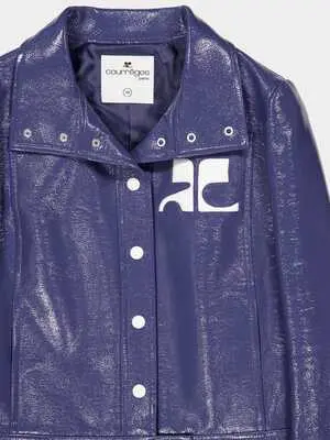 COURREGES Dusk Reedition Vinyl Jacket - Blue