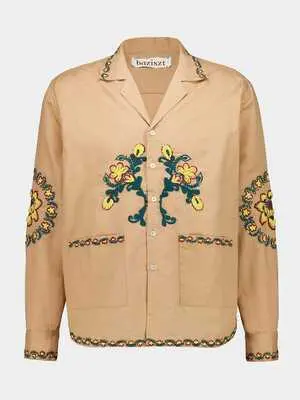 BAZISZT Taupe Nali Shirt - Brown