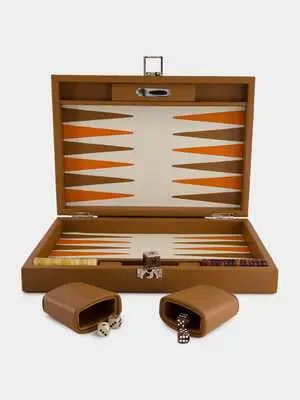 Hector Saxe Paris Medium Baptiste Backgammon Set Gold
