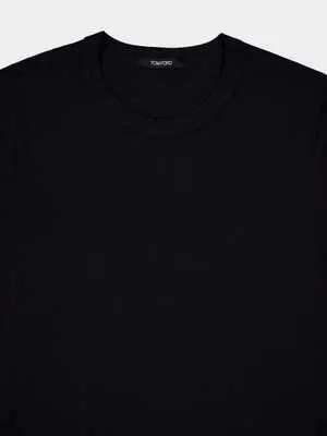 TOM FORD Cotton Crewneck T-shirt - Black