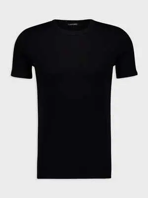 TOM FORD Cotton Crewneck T-shirt - Black
