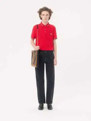 Valentino Garavani Piqué Polo With Vlogo Patch