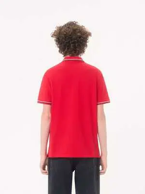 Valentino Garavani Piqué Polo With Vlogo Patch