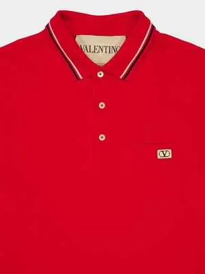 Valentino Garavani Piqué Polo With Vlogo Patch