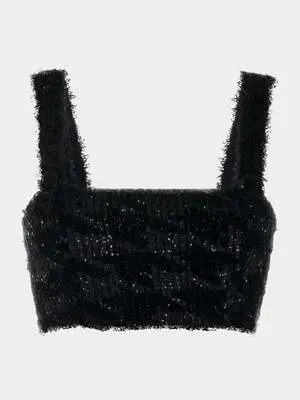 Balmain Tweed Crop Top