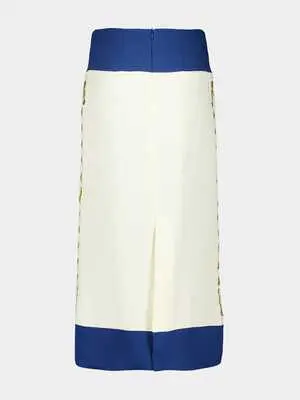 PAULA Elizabeth Embroidered Pencil Skirt - Multicolour