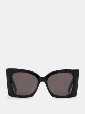 Saint Laurent Oversized Cat-eye Sunglasses - Black