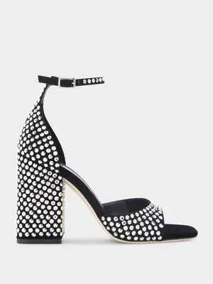 Paris Texas Holly Fiona 100mm Leather Sandals - Black