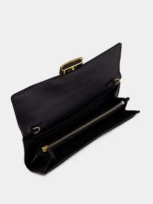 Fendi Baguette Continental Wallet With Chain Strap