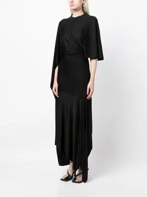 Stella McCartney Cape-sleeve Asymmetric Dress