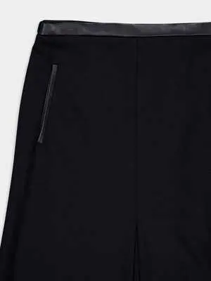 Saint Laurent Midi Skirt In Wool Jersey