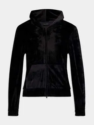 Balenciaga Bb Paris Strass Fitted Zip-up Hoodie