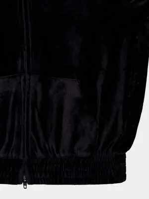Balenciaga Bb Paris Strass Fitted Zip-up Hoodie