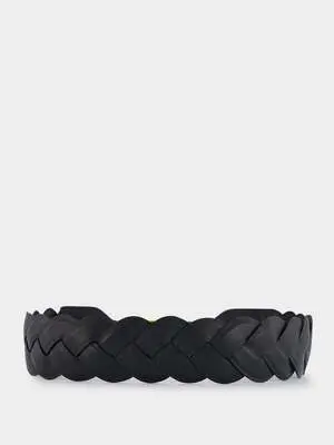 Altuzarra Skinny Braid Belt - Black