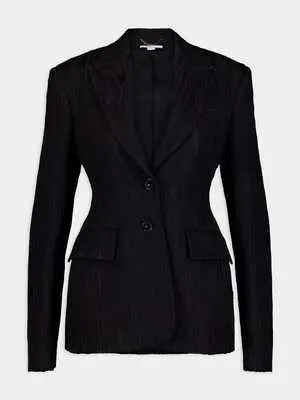 Stella McCartney Jacquard Single-breasted Blazer - Black