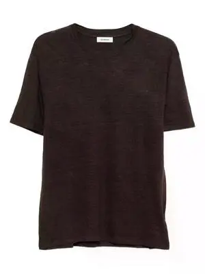 Sandro Certified Linen T-shirt - Brown