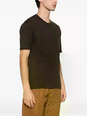 Sandro Certified Linen T-shirt - Brown
