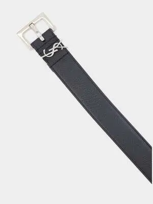 Saint Laurent Cassandre Belt - Black