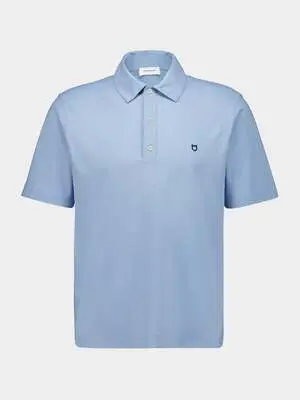 FERRAGAMO Cotton Jersey Polo Shirt - Blue