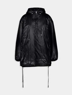 Saint Laurent Logo-embroidered Anorak - Black