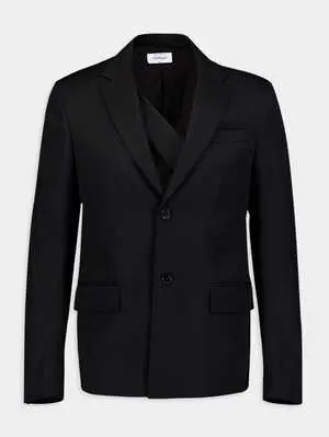 Off-White Single-breasted Wool Blazer - Black