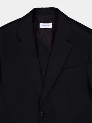 Off-White Single-breasted Wool Blazer