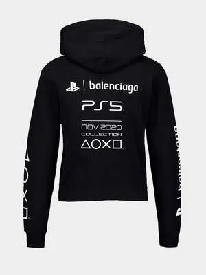 Balenciaga X Playstation 5 Hoodie - Black