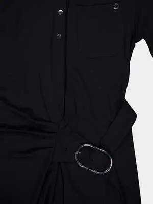 Rabanne Ruched Midi Wrap Dress