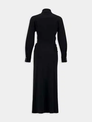 Rabanne Ruched Midi Wrap Dress