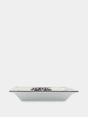 GINORI 1735 Oriente Italiano Large Albus Square Change Tray - Black