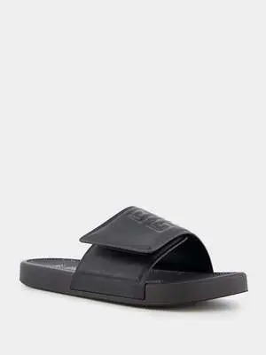 Givenchy Synthetic Leather Slide Sandals