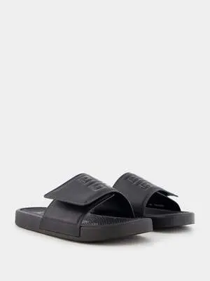 Givenchy Synthetic Leather Slide Sandals