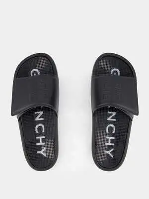 Givenchy Synthetic Leather Slide Sandals