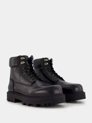Givenchy Show Logo-debossed Leather Boots