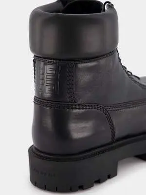 Givenchy Show Logo-debossed Leather Boots