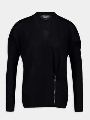 TOM FORD Cashmere Wrap Cardigan - Black