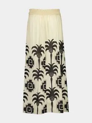 Johanna Ortiz Nature's Patterns Midi Skirt